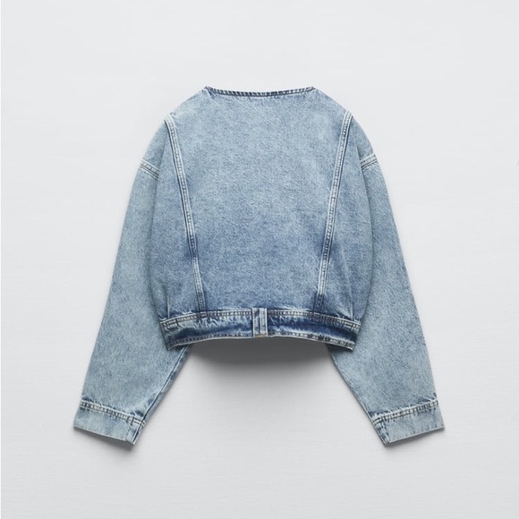 Zara | Jackets & Coats | Zara Washed Effect Denim Jacket | Poshmark